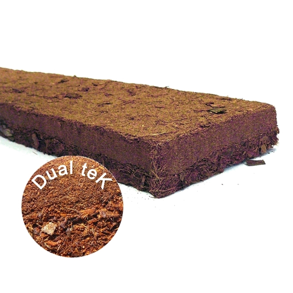 Coco slab Dual teK 100x18x15cm (27L) Washed | Groupe horticole ledoux inc.