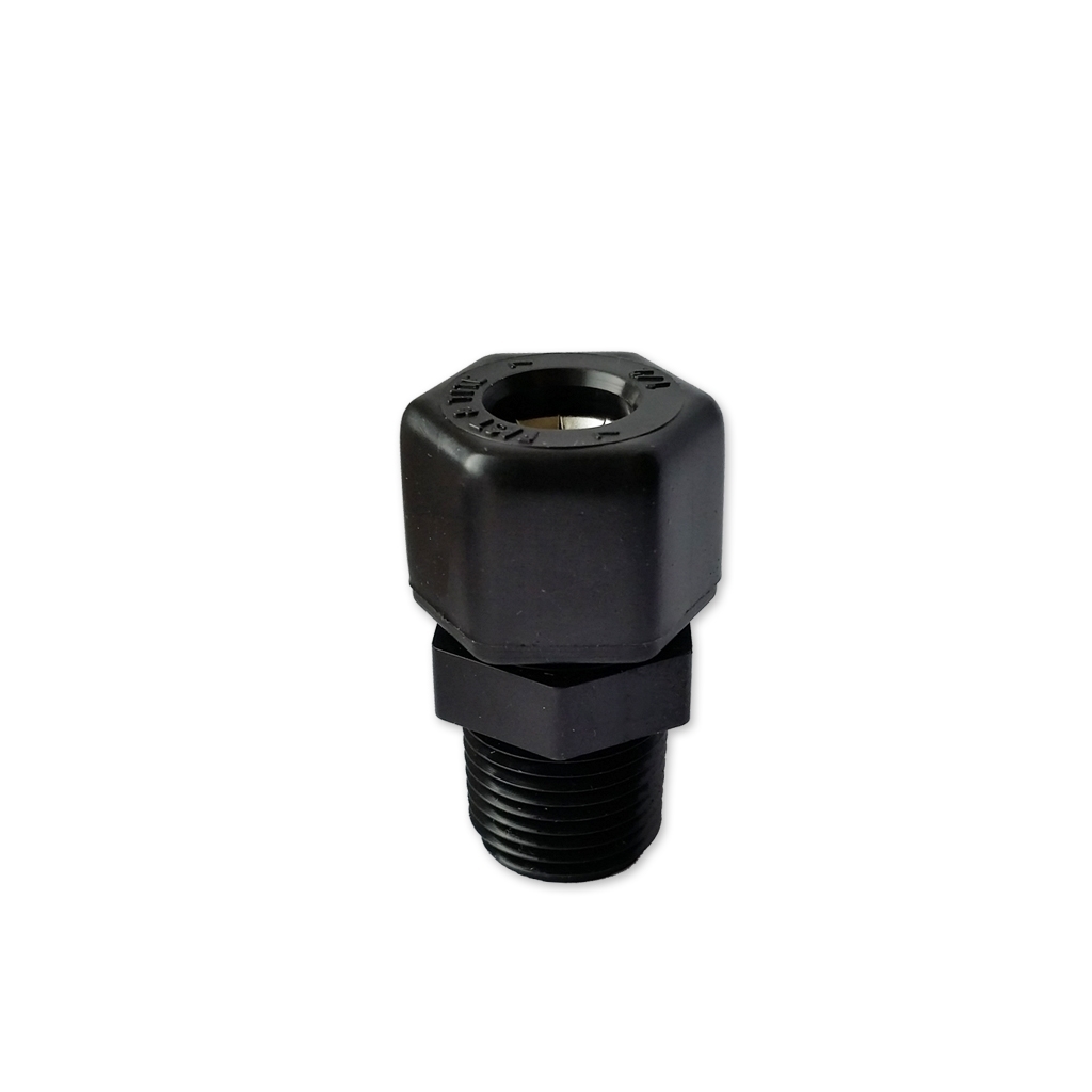 Plastic pipe fitting for pH probe, 12.7 mm ID, 1/2" MPT | Groupe ...