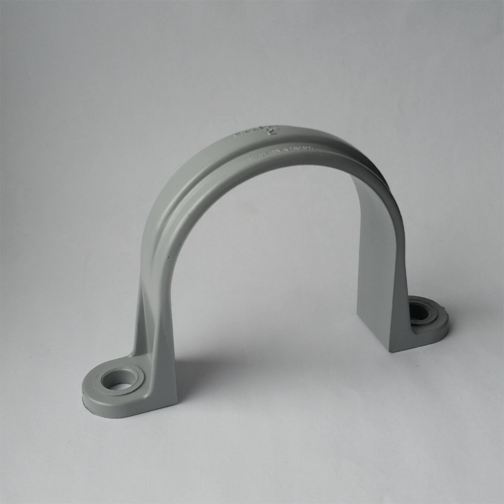 Grey PVC pipe strap 2" | Groupe horticole ledoux inc.